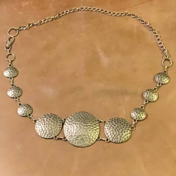 Accessories | Belt Hammered Dark Silvertoned Metal Adjustable Sturdy ...